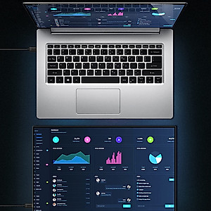 DFZ Portable Monitor 15.6 Inch HDMI 1920 X 1080p FHD IPS Screen Portable Gaming Monitor, Compatible with Laptop PC