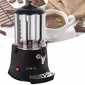 HYTRDJKDF 10L Hot Chocolate Dispenser with Led Display and Adjustable Thermostat 30~90℃, for Heating Chocolate Coffee Milk Tea Juice Tea(110V)