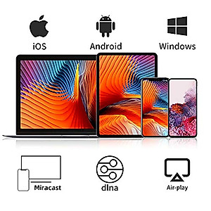 Tsemy Anycast HDMI Wireless Display Adapter WiFi 1080P Mobile Screen Mirroring Receiver Dongle to TV/Projector Receiver Support Android Mac iOS Windows