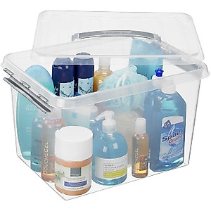 Sunware 78800609 Q-Line Storage Box, Transparent, 22 Liter