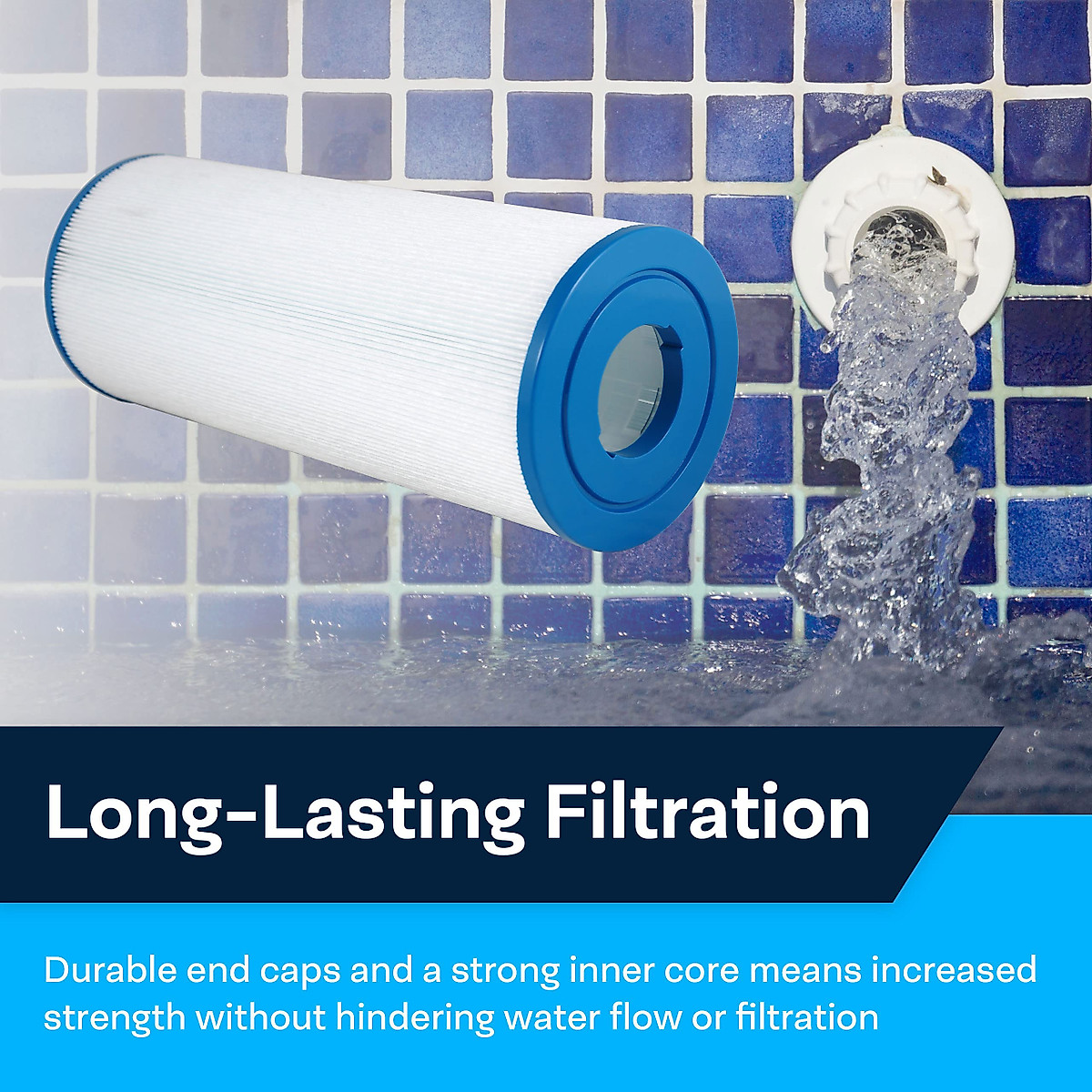 SpiroPure Replacement for Pleatco PSG27.5 PSG27.5-XP4 Saratoga Spas 4902-068 74452 Unicel C-4327 Hot Tub Spa Pool Replacement Cartridge (Pack of 4)