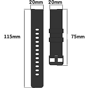 10-PACK Bands Compatible for Donerton P22 P32 P36/KALINCO P22 Replacement Watch Straps 20MM Classic Soft Silicone Breathable Quick Fit Wristband for Donerton & KALINCO P22 Smartwatch for Women Men