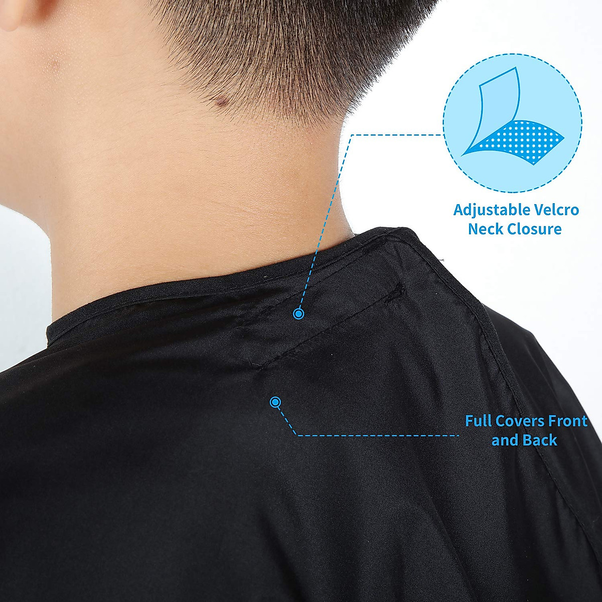 2 Pieces Kids Haircut Barber Cover Hair Salon Cape Waterproof Hair Cutting Cape 47.3 x 31.5 Inch (Classic Pattern)