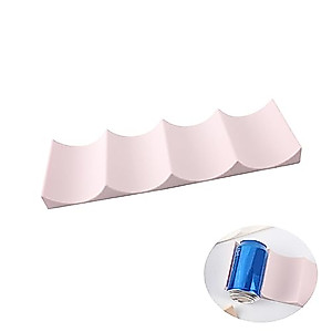 Cabilock Drink Dispensers Storage Shelves Plastic Soda Can Dispenser Silicone Wine Stacker Beer Rack Soda Can Dispenser for Refrigerator Plastic Wine Racks Stackable Storage Rack Organizer