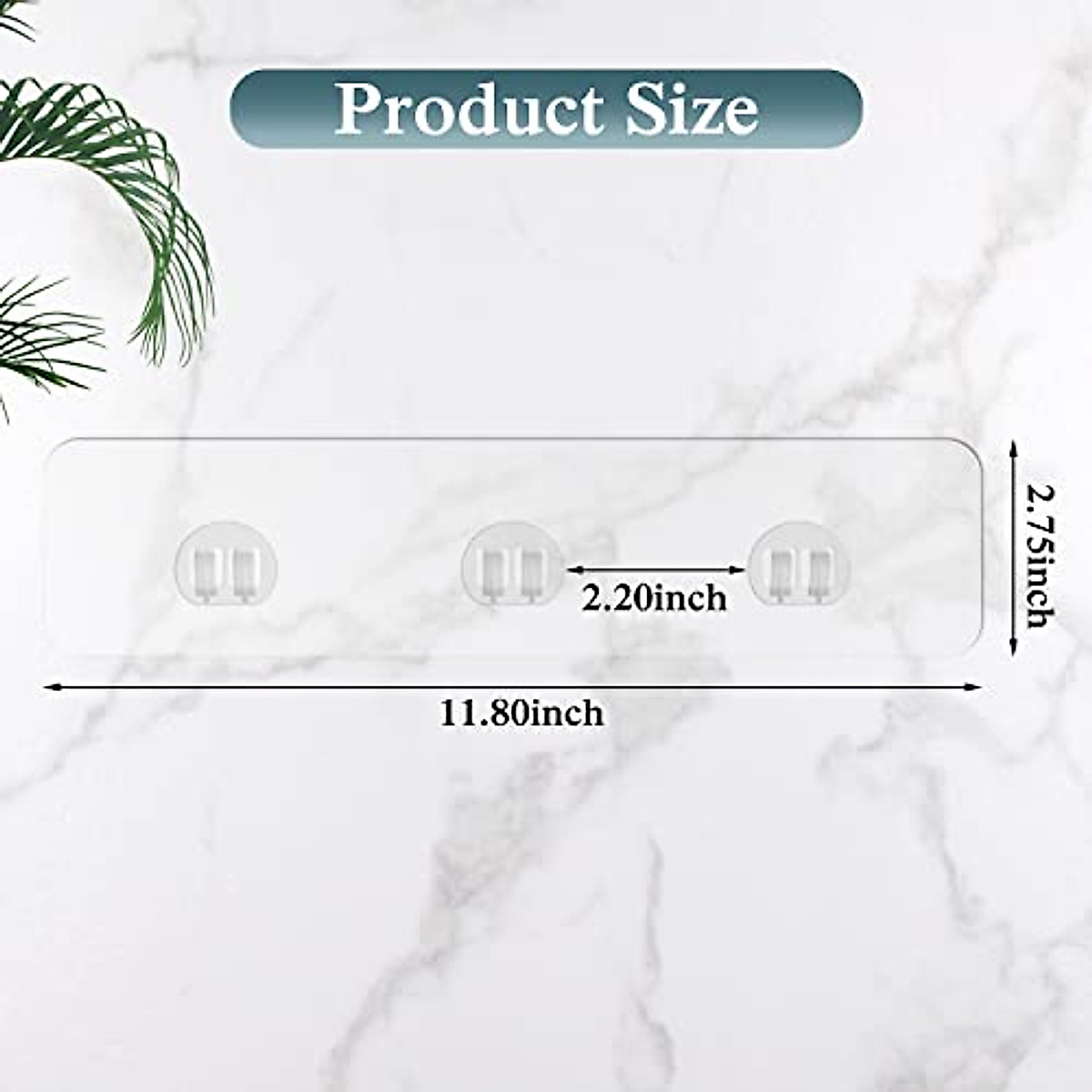 EAGMAK 2 Pack Shower Caddy Adhesive for Replacement, No Drilling Strong Transparent Adhesive for Shower Caddy, Soap Holder, Bathroom Storage Shelves and Kitchen Racks