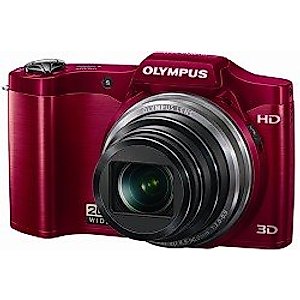 Olympus SZ-11 14MP 20x Optical Zoom 3d HD Digital Camera - Red