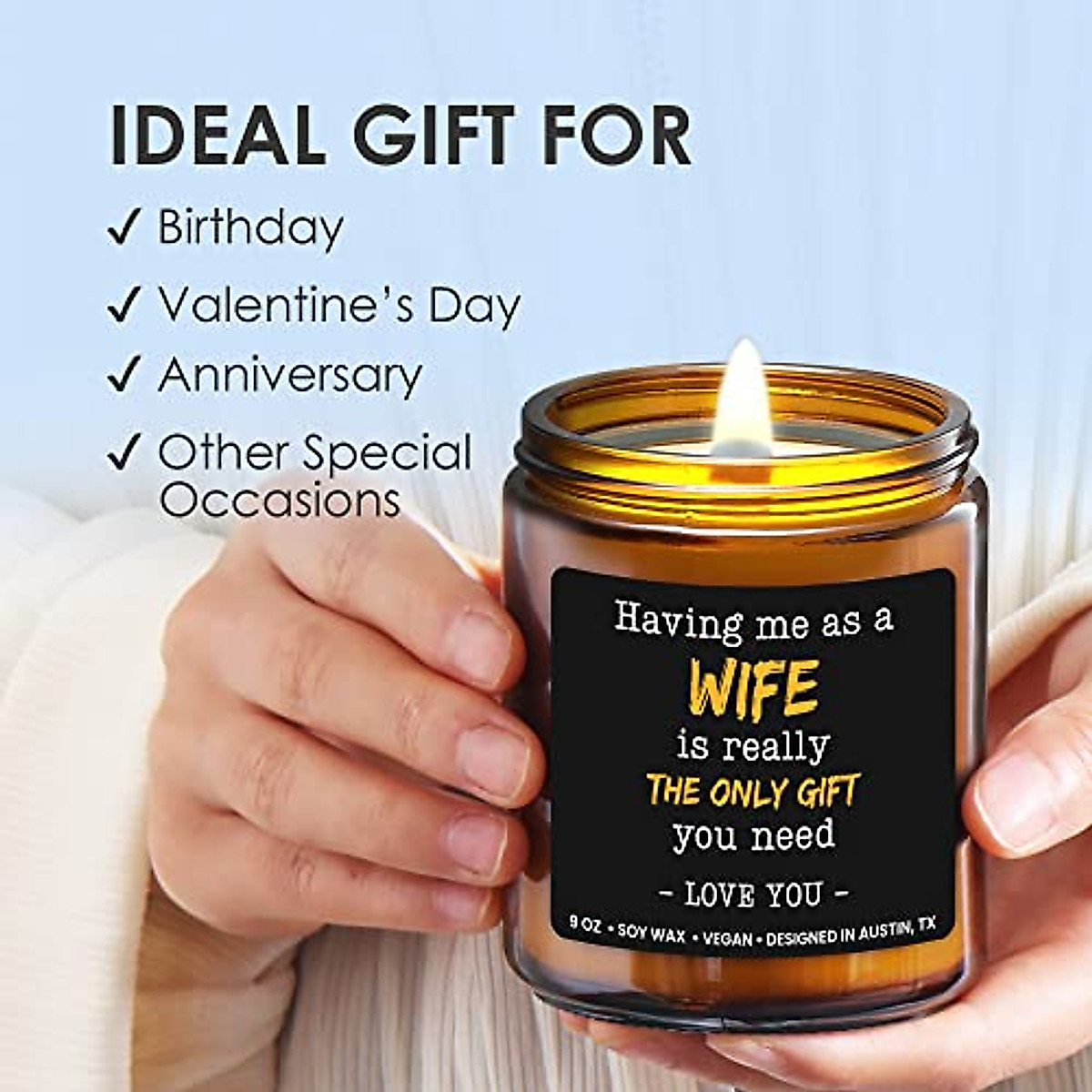 Husband Candle, Husband Gifts from Wife Funny Husband Gifts from Wife, Husband Birthday Gifts from Wife, Birthday Gifts for Husband from Wife, Birthday Gift for Husband from Wife, Cute Gifts for Him