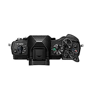 OLYMPUS E-M10 Mark IV Black Micro Four Thirds System Camera 20MP Sensor 5-Axis Image Stabilization 4K Video Wi-Fi