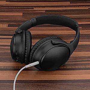 GEEKRIA Audio Cable Compatible with Bose QuietComfort SE, QCSE, QC 5, QC 5 SeriesII, QC35, NC700, 700ANC, SoundLink II Cable, 2.5mm Braided Nylon Replacement Stereo Cord (4 ft / 1.2 m)