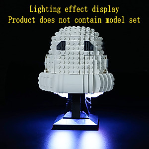 GEAMENT LED Light Kit Compatible with Stormtrooper Helmet - Lighting Set for 75276 Building Model (Model Set Not Included)