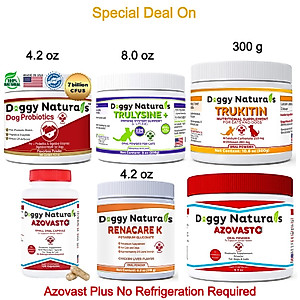 Probiotics for Dogs and Cats - Max-Strength with15 Strains Pre &Probiotics Digestive Health, Increase & Maintain Proper Gut Flora(Made in USA) 7.4 Oz (6 Billion CFU Per Scoop)