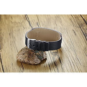 MPRAINBOW Satanic Cross Leather Bracelet Inverted Cross Leviathan Cross Satanic Jewelry Satan Occult Sulfur Slchemy Symbol Adjustable