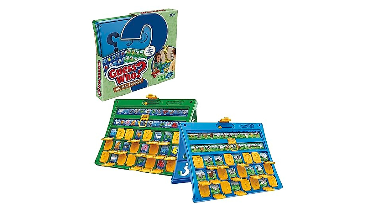 Hasbro Gaming Guess Who? Animal Friends Game, includes 2 Double-Sided ...