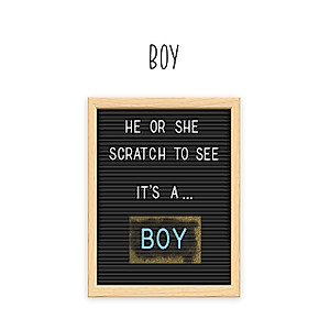 My Scratch Offs Its a Boy Letter Board Gender Reveal Scratch Off Scratcher Lottery Tickets Cards Family Friends 25 pack