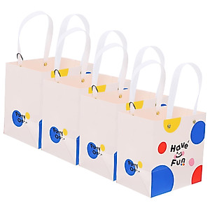 Abaodam 12 Pcs Gift Paper Bag Wedding Gift Bag Goodie Bags Gift Packaging Bags Party Bags Creative Gift Bag Holiday Gift Bags Dot Paper Bags Dot Gift Bags Baby Medium Packing Bag