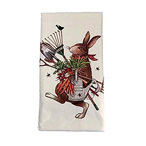 Mary Lake Thompson Flour Sack Towel - Garden Tools Rabbit