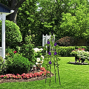 Garden Trellis for Climbing Plants - Trellis for Potted Plants, Garden Trellis for Climbing Plants for Outdoor Climbing Support, Metal Wire Pot Trellis, Rose Tree, Sweet Pea, Frame Stand for Garden