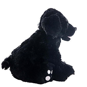 PLUSH TOYS WONDERLAND Shadow The Black Labrador 16-Inch Plush Toy – Soft & Cuddly Stuffed Animal Dog, Realistic Lab Puppy Plushie, Cute Black Lab Toy for Snuggling, Gifts for Kids & Dog Lovers