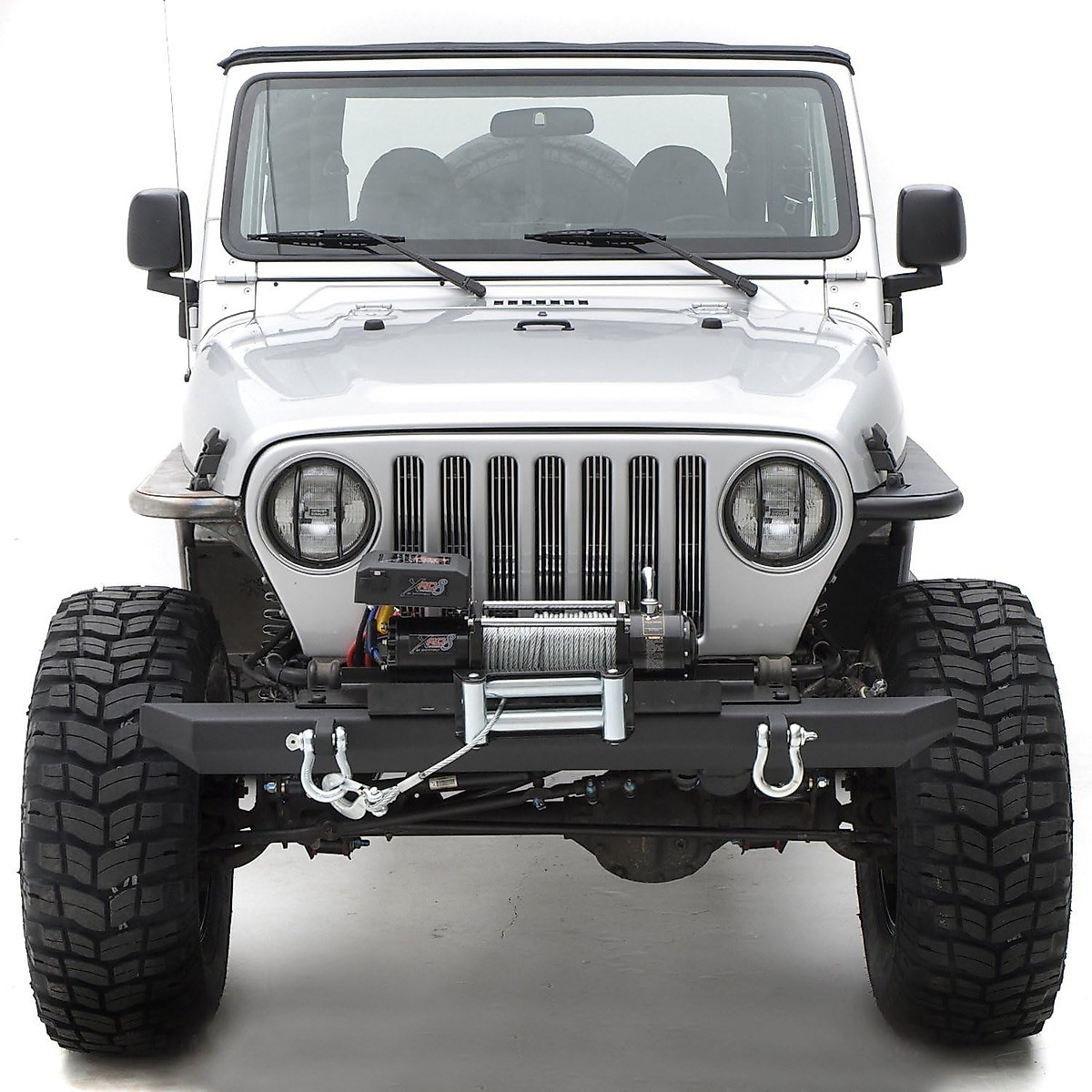 Smittybilt 76740D SRC Classic Front Bumper with D-Ring Mounts and Shackles for 1976-2006 Jeep® Wrangler TJ/YJ/LJ