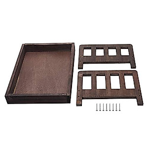 Erthree Baby Photography Bed Baby Photo Props White Wood Doll Bed Detachable Photo Background for Baby Photo Studio