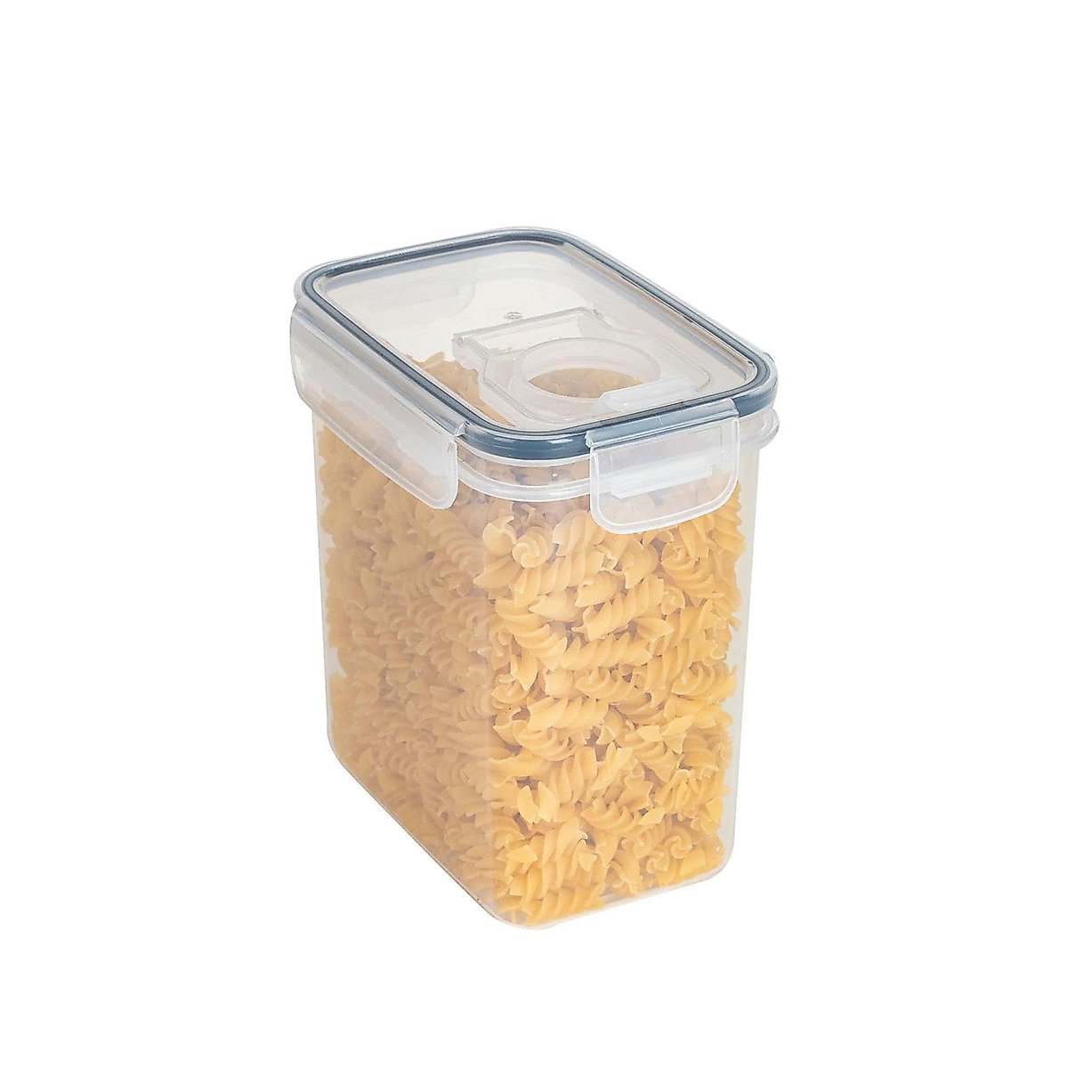 Llazsybz Airtight Clear Storage Containers, Transparent Fresh Keeping Storage Containers with Lids, Pantry Stackable Storage Organizer Keeping Box, 1.6L