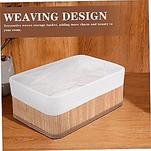 LALAFINA 3pcs Storage Basket Household Table Basket Household Desk Basket Office Desk Basket Office Accessory Home Accessory Household Desk Organizers Desktop Baskets