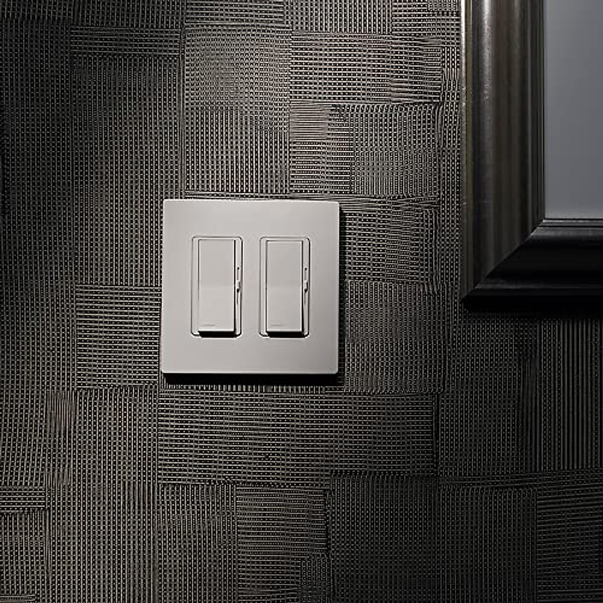 Lutron Claro 2 Gang Decorator/Rocker Wallplate, Satin, Snow (1-Pack) | SC-2-SW