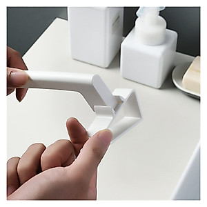 STARMS Simple Cabinet Door Single-Bar Towel Rack Kitchen Plastic Desktop Hanging Rag Rack Bathroom Non-Perforated Bath Towel Shelf