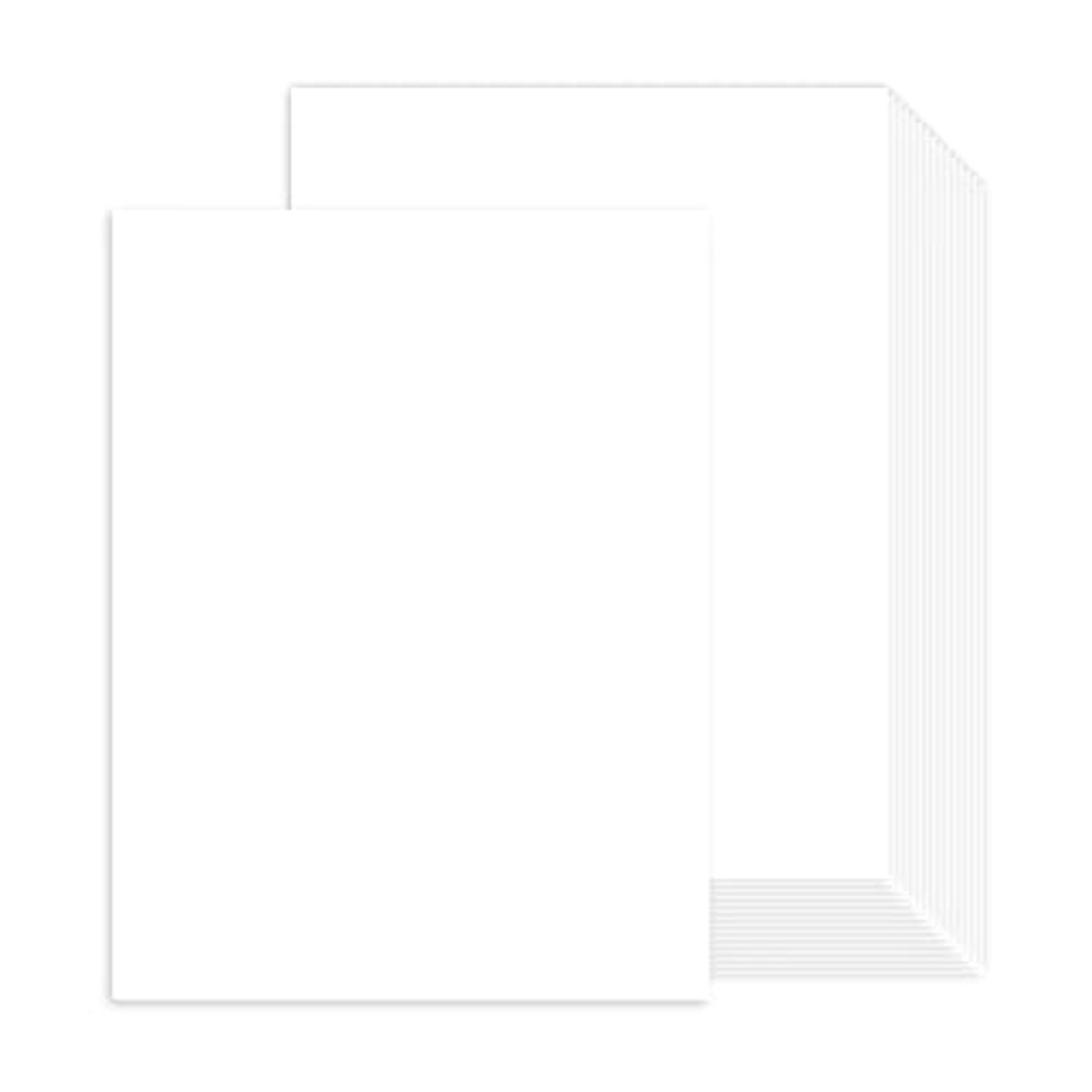 24 Sheets White Cardstock 8.5 x 11 Thick Paper, Goefun 80lb Card Stock Printer Paper for Invitations, Menus, Wedding, DIY Cards