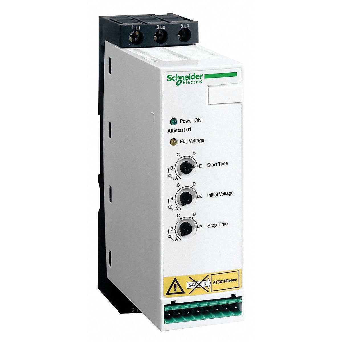 Schneider Electric 3 Phase, Soft Start, 22A Output Current, 480VAC Input Voltage, 480VAC Output Voltage
