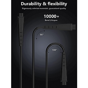 5V 1A Charger for Andis Shaver Andis Charger Power Cord Adapter Replacement for 17150 TS-1 17220 17195 Profoil 17190 17165 17170 17205 17220 Lithium Titanium Plus TS-2 Replacement Pro Foil Shaver- 5Ft