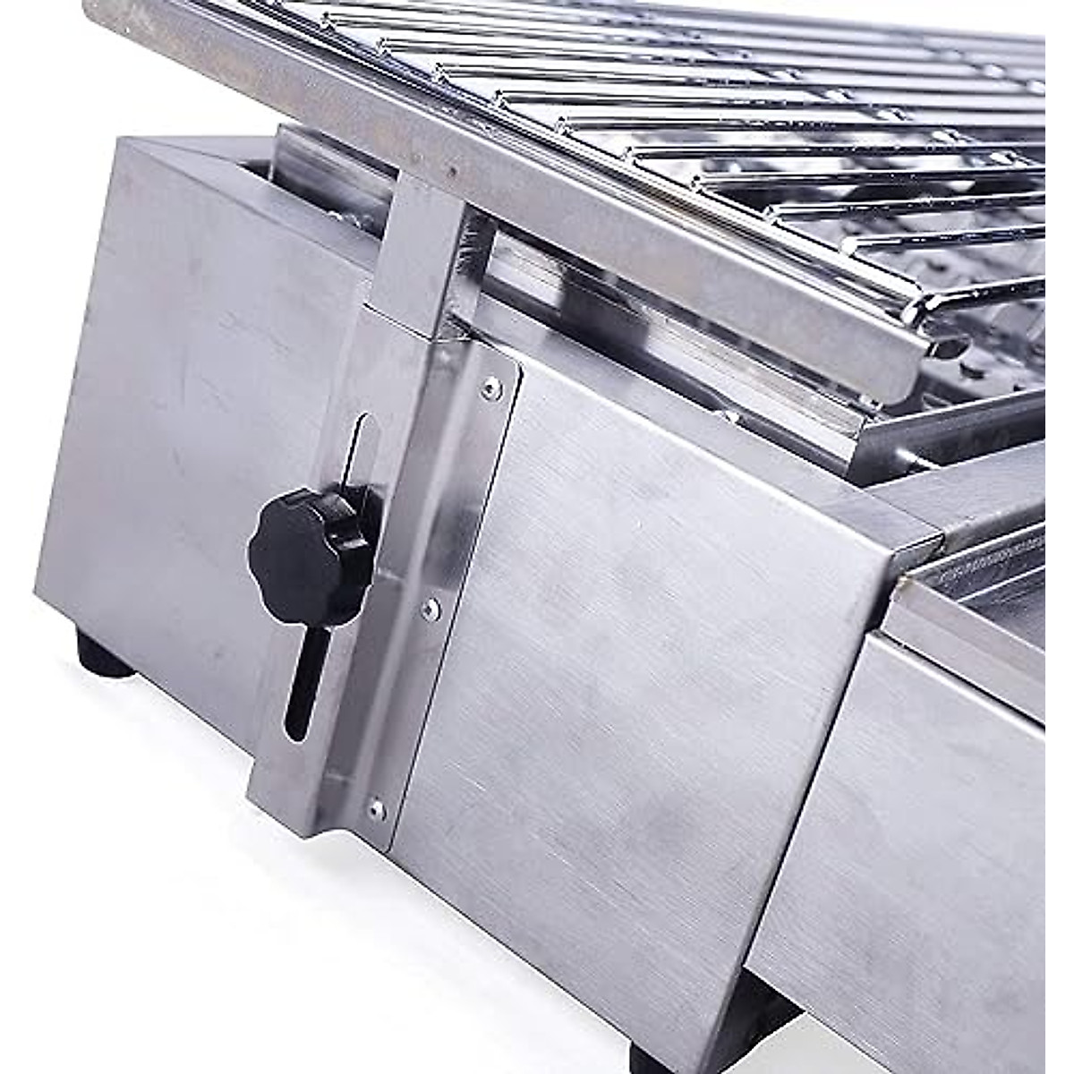 Commercial LPG Gas BBQ Grill - 40'' Tabletop Grill with 8 Burners, Portable Gas Barbecue Griddle with Independent Switches - Perfect for Parties, Backyard BBQs, Camping, and Picnics