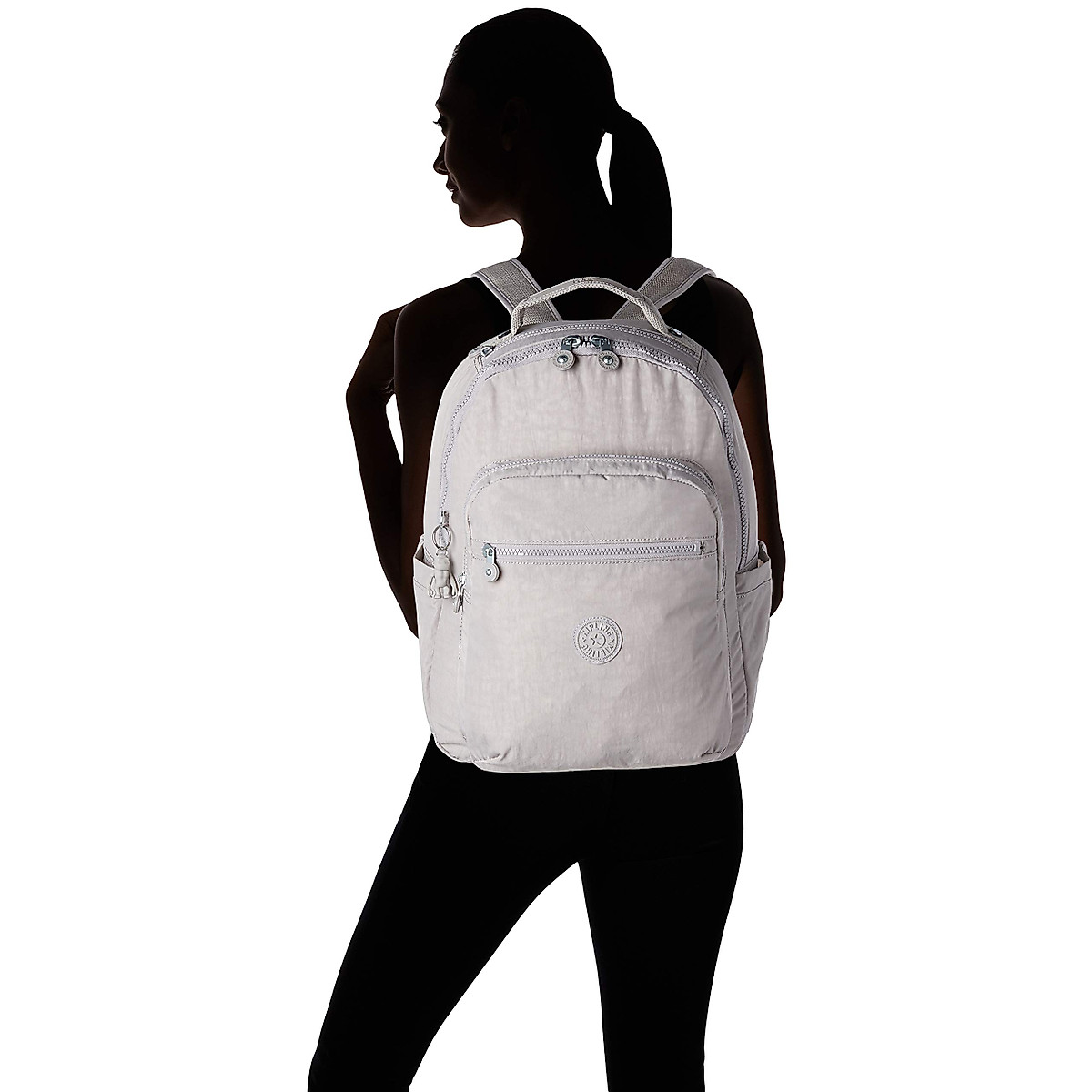 Kipling Women Backpack, Grey Gris