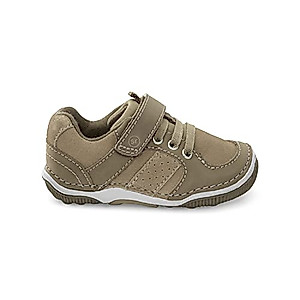 Stride Rite Kids SRTech Wes Casual Sneaker, Taupe, 6.5 Wide US Unisex Toddler