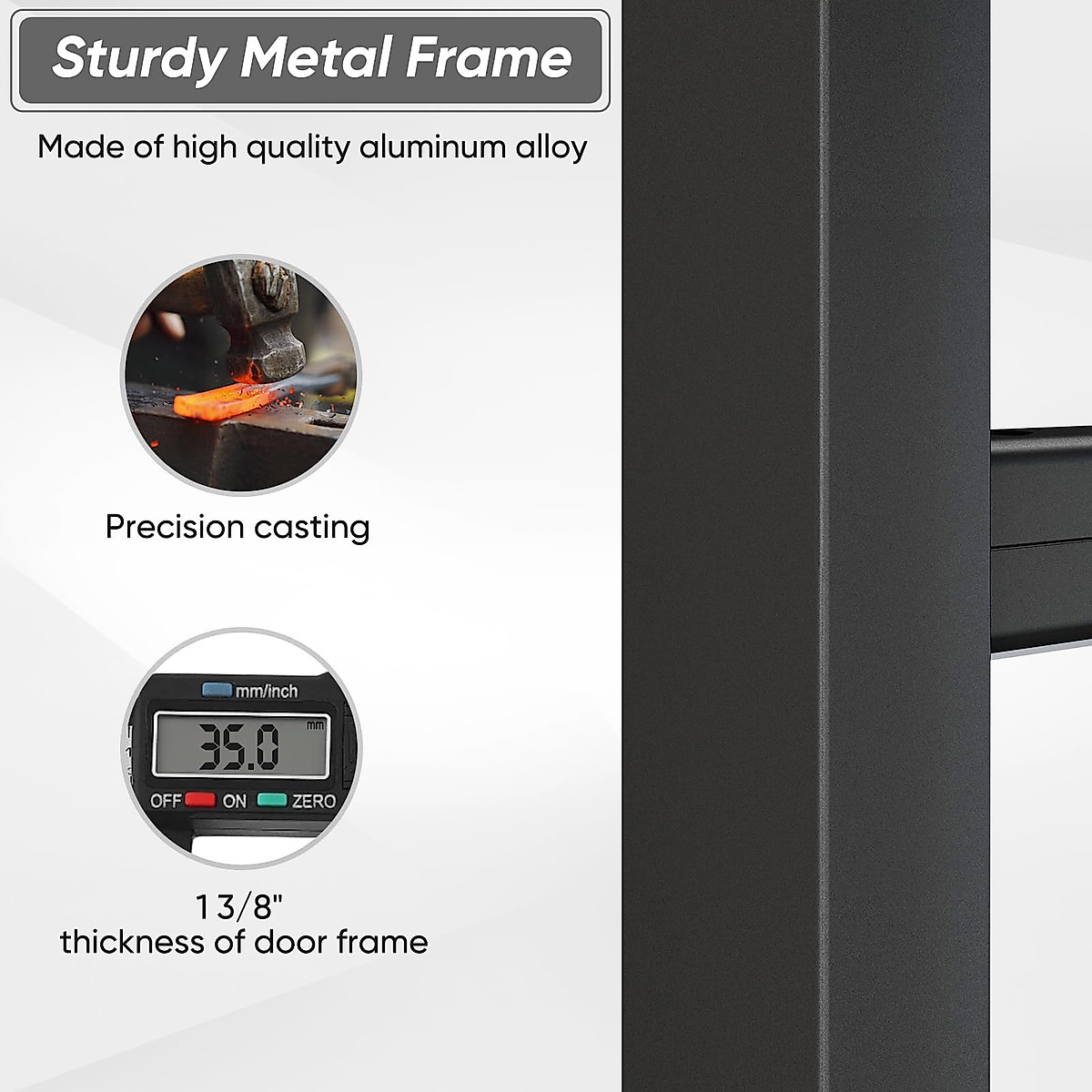 BARNSMITH 42in x 84in Aluminum Glass Barn Door Panel DIY Frosted Tempered Glass Door Slab Disassembled(Sliding Hardware not Included), Lightweight Sliding Door, Easy Assembly