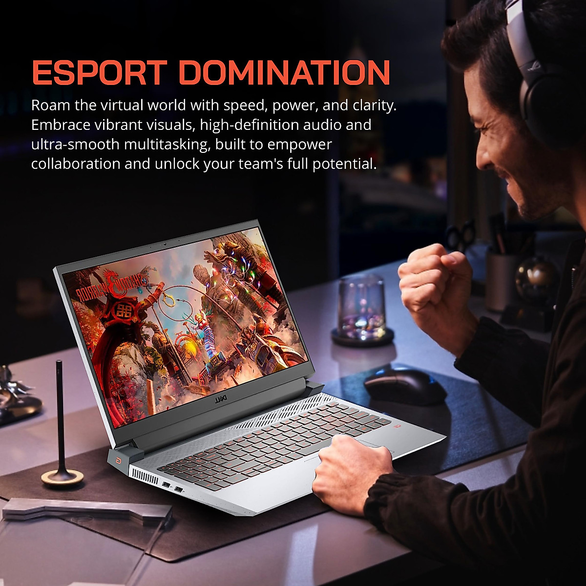 Dell G15 15.6" FHD 120Hz Gaming Laptop, AMD Ryzen 7 6800H, 32GB DDR5 RAM, 1TB PCIe SSD, NVIDIA GeForce RTX 3050Ti, Backlit Keyboard, HD Camera, Win 11 Pro, Gray