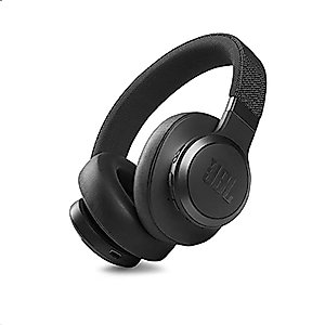 JBL Live 660NC - Wireless Over-Ear Noise Cancelling Headphones with Long Lasting Battery and Voice Assistant - Black (Renewed)