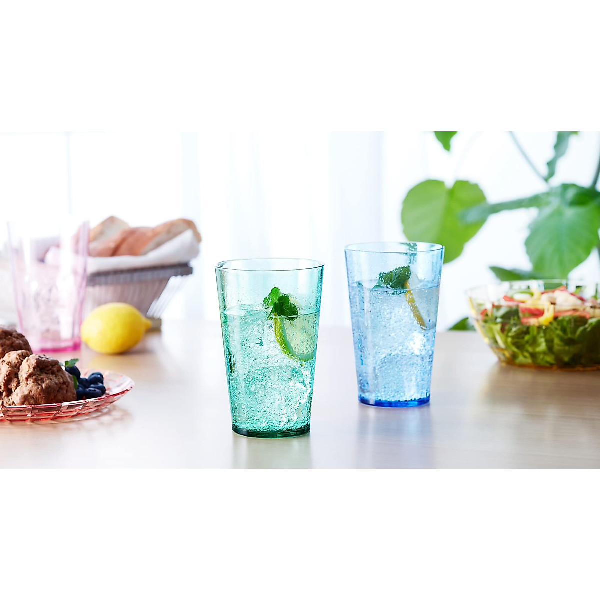 SCANDINOVIA - 26 oz Unbreakable Premium Iced Tea Drinking Glasses Tumbler (Set of 6) - BPA Free Super Grade Acrylic Plastic Cups - Dishwasher Safe, Juice, Beverages, Drinks, Cocktails