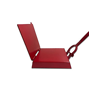 Made in Mexico Red Manual Flower/Corn All Metal Tortilla Maker Press 10x10 inch Square