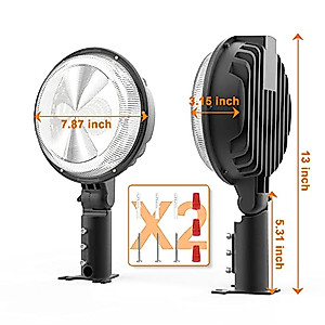 150W LED Barn Lights Exterior Dusk to Dawn Outdoor Lighting LED Yard Lights with Photocell 6500K Super Bright Barn Light for Area Street Warehouse Farmhouse 2 Pack