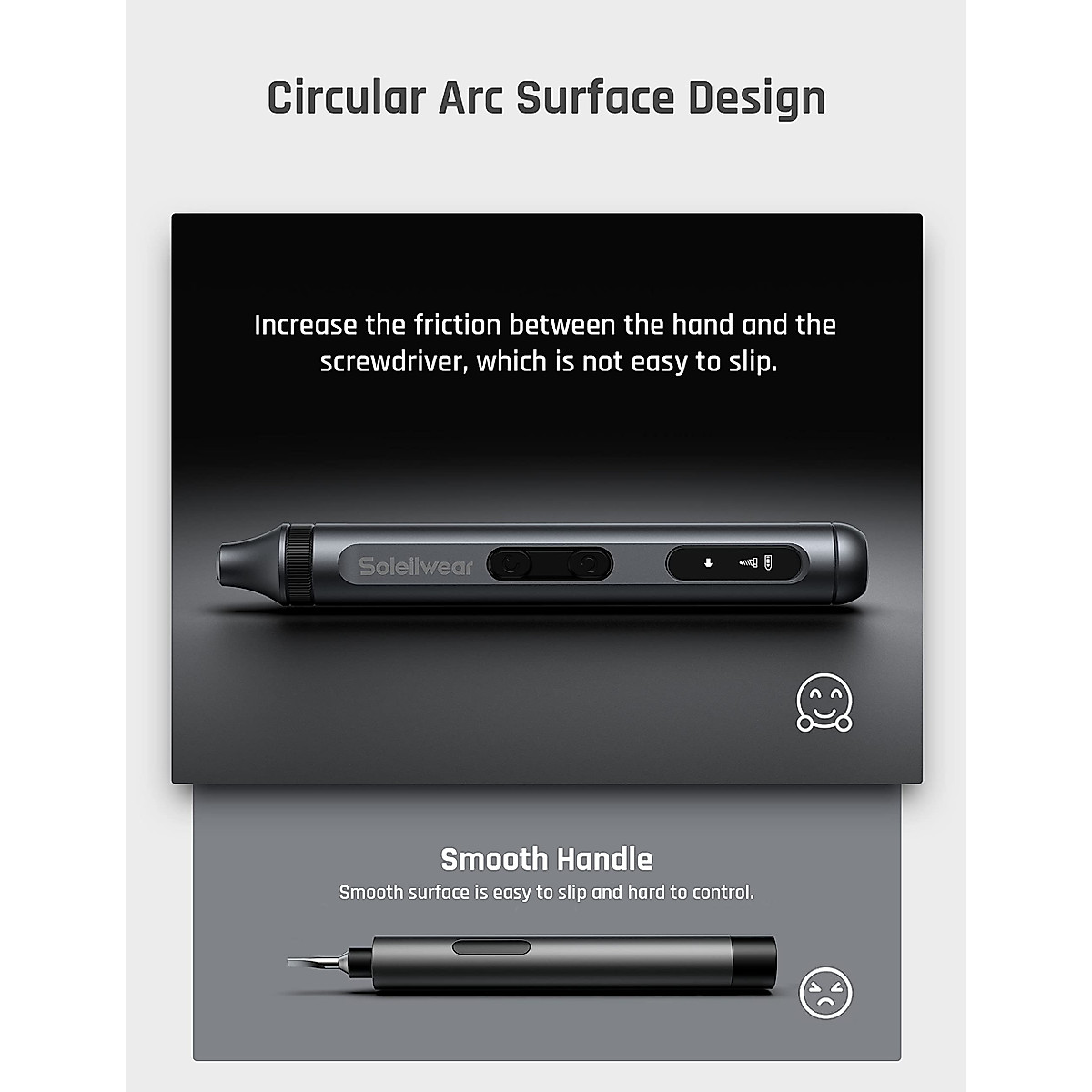 Mini Electric Screwdriver, 52 in 1 Electric Screwdriver Kit with 48 Magnetic Bits, Soleilwear Precision Screwdriver Cordless Repair Tool for Phone Camera Laptop Watch