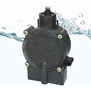 Little Giant LG5MSP 1/6 HP Submersible Hydroponic Pump, 5-MSP, 115V, GPH-LG5MSP, 1200 GPH, Blue & 599008 Piggyback Diaphragm Switch