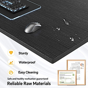 Mr IRONSTONE L Shaped Desk, 59" Computer Gaming Desk, Corner Desk for Home Office Desks, Easy to Assemble & Space-Saving Workstation Desk - Black