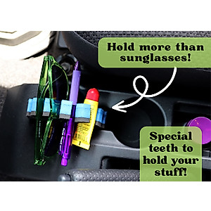 Polar Whale Spiral Car Cup Sunglasses Holder Insert Universal Expander Extender Keeps Small Items Organized Blue and Black High Density Foam