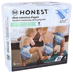 THE HONEST COMPANY Size 4 Tie Dye Diapers 23 Count, 23 CT