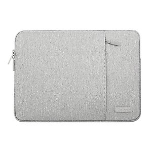 MOSISO Laptop Case 17.3 inch, 17-17.3 inch Laptop Sleeve Compatible with Dell, HP, Lenovo, Asus, Acer, Alienware, Polyester Vertical Computer Sleeve Bag with Pocket, Gray