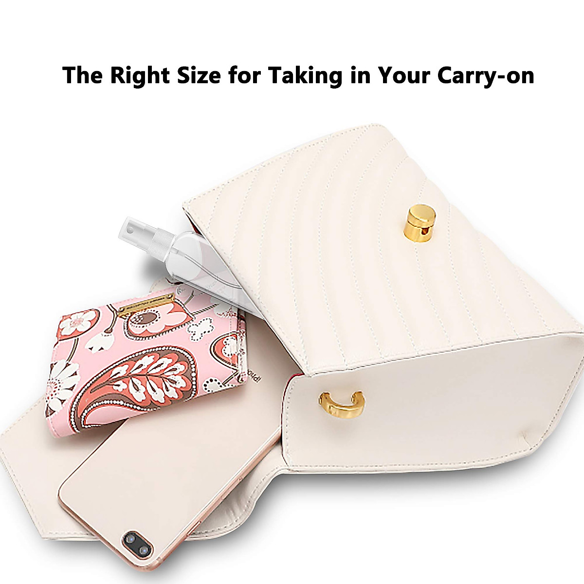 ZEROFIRE 4 Pack Spray Bottles 1oz Clear Plastic Empty Refillable Mini Spritzer for Travel, Cleaning, Gardening, Skin Care Atomizer for Essential Oils, Perfume