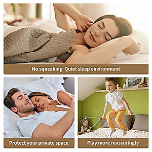 Purkyoolar 2pcs Adjustable Bed Frame Anti Shake Tool, Headboard Stopper, Headboard Bumper No More Creaking, Suitable for Room Doors,beds, cabinets, Sofas (White, 3.66-4.37inch)