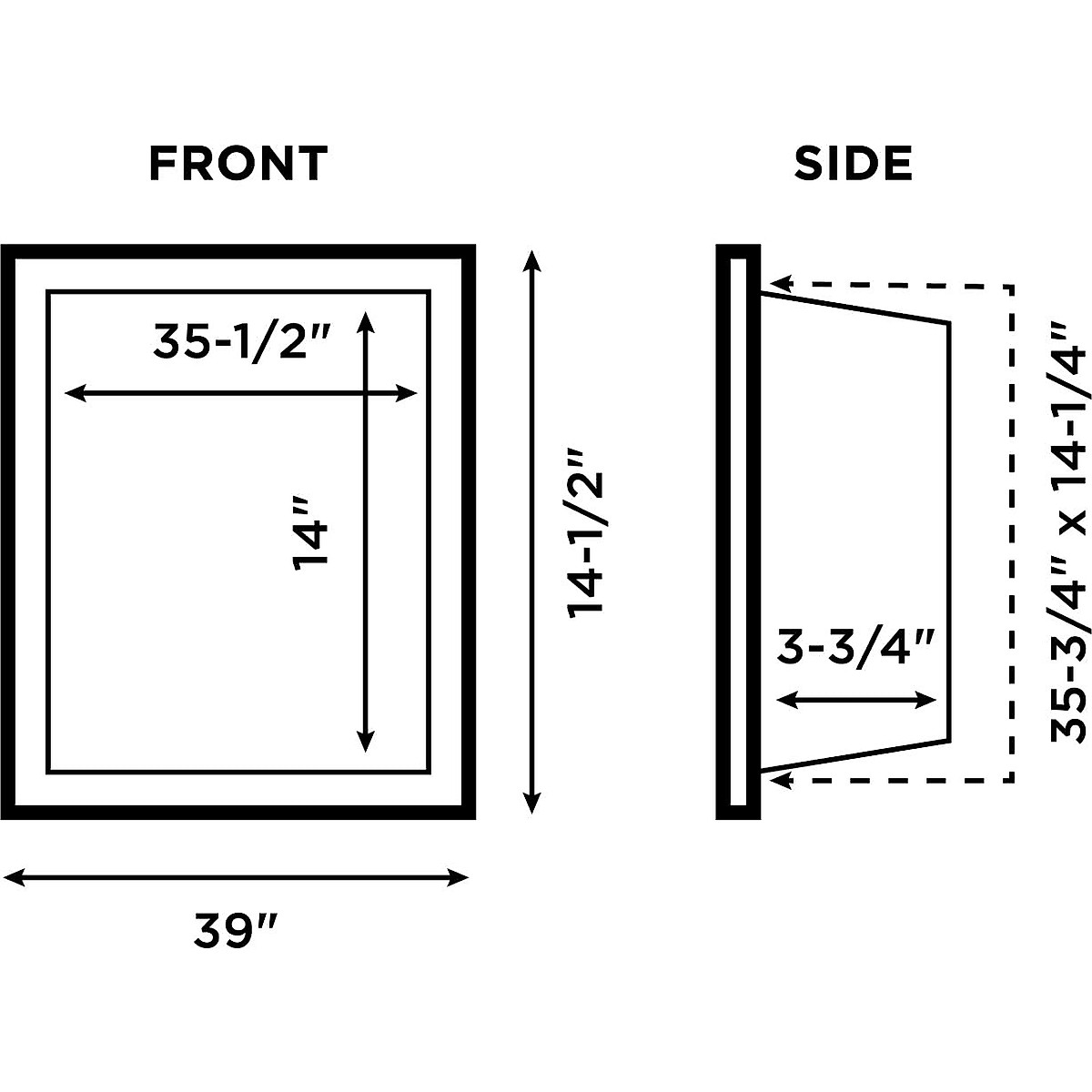 EZ-NICHES - USA - Ready for Tile Niche Preformed Bathroom Recess It Shower Shampoo Shelf (14" X 36")