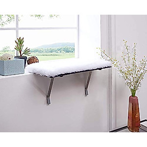 sweetgo Cat Window Perch-Mounted Shelf Bed for cat-Funny Sleep DIY Kitty Sill Window Perch- Washable Foam Cat Seat